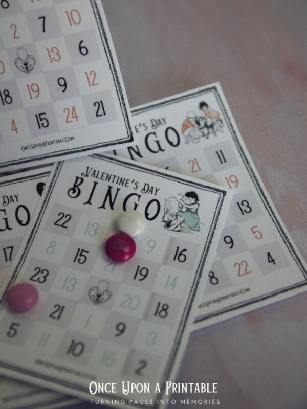 21 Valentine's Day Bingo Game Sets (Free Printable) - Once Upon A Printable