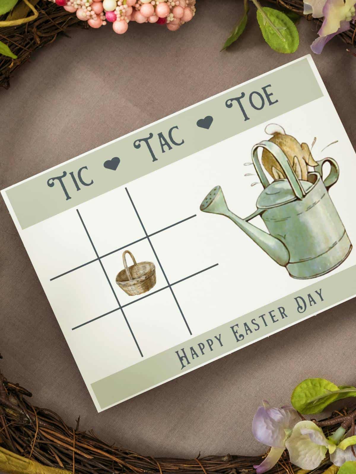 Peter Rabbit Easter Tic-Tac-Toe Game (Free Printable) - Once Upon A ...