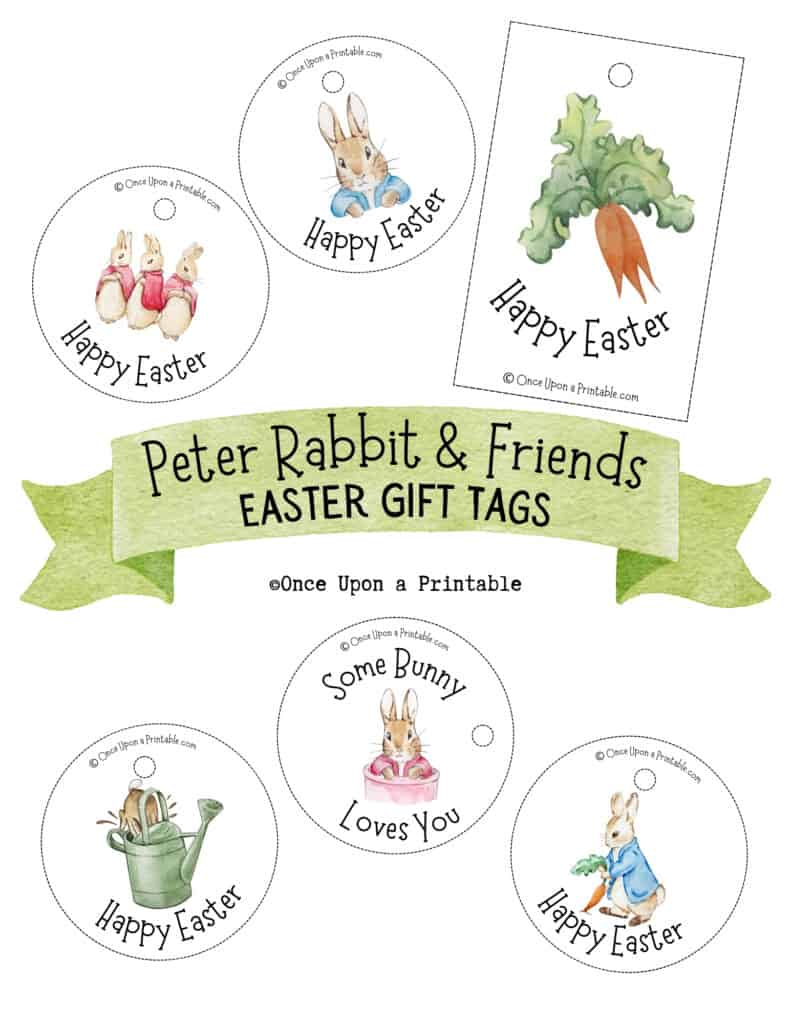 Easter Gift Tags Free Printables - Once Upon a Printable
