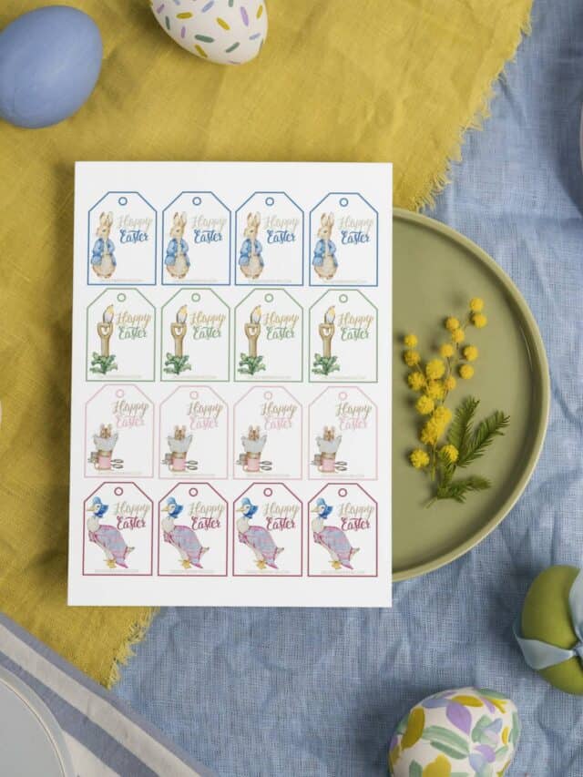 27 Peter Rabbit Easter Gift Tags (Free Printable) - Once Upon A Printable