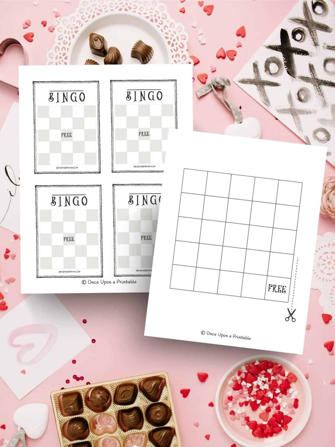 21 Valentine's Day Bingo Game Sets (Free Printable) - Once Upon a Printable