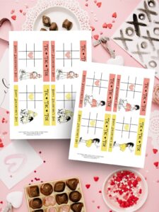 Tic Tac Toe Valentine's Day Game Cards (Free Printable) - Once Upon a ...