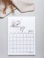 The Three Bears Calendar Coloring Page: Free Printable - Once Upon a ...
