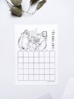 The Three Bears Calendar Coloring Page: Free Printable - Once Upon a ...