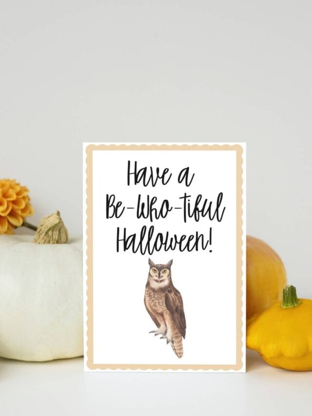 Simple Halloween Note Cards Free Printable - Once Upon a Printable