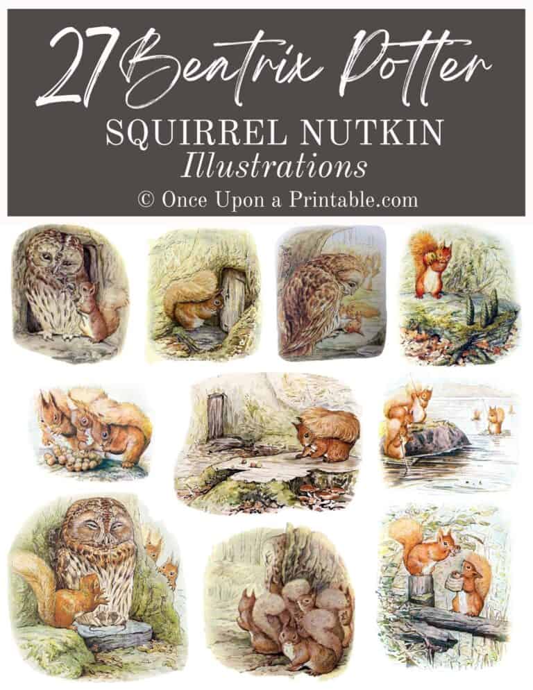 The Tale of Squirrel Nutkin Free Printable Illustrations - Once Upon A ...
