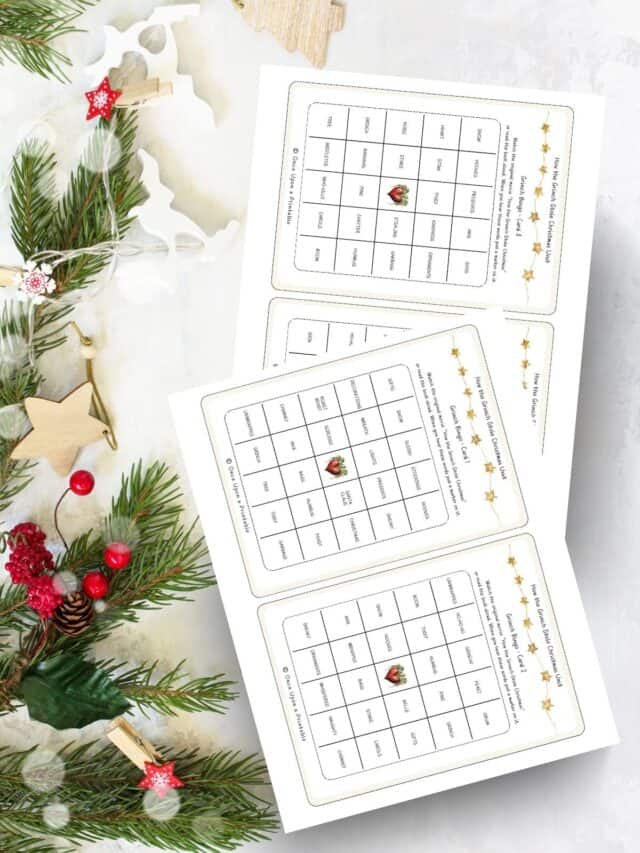 How the Grinch Stole Christmas Bingo Game (Free Printable) - Once Upon ...