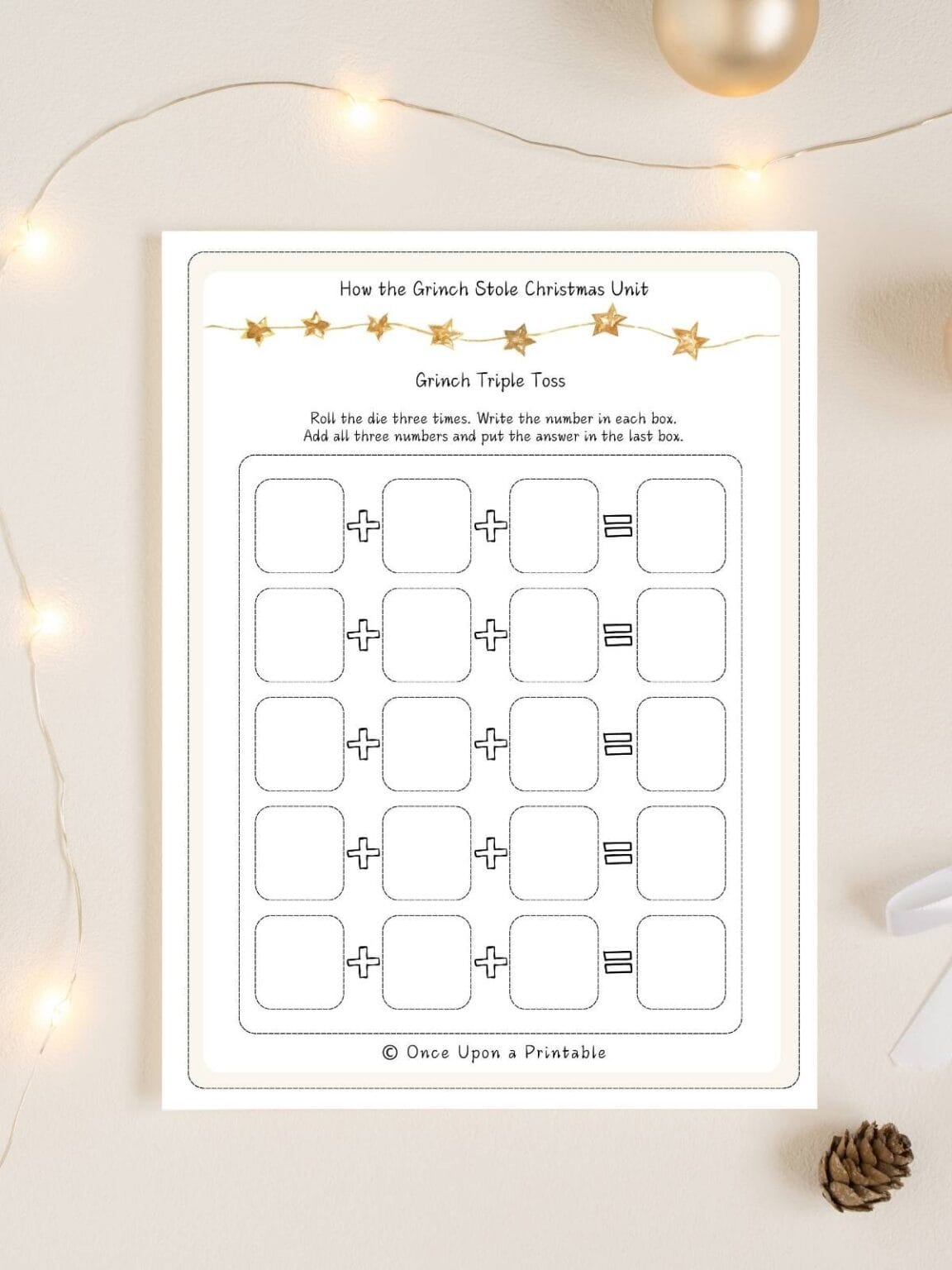 How the Grinch Stole Christmas Worksheets (Free Printables) - Once Upon ...
