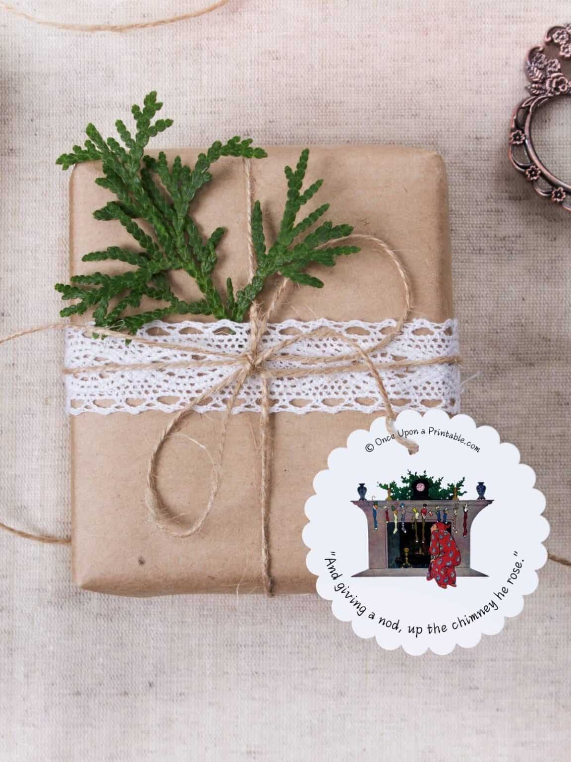 56 Free Printable Vintage Illustrated Christmas Gift Tags - Once Upon a ...