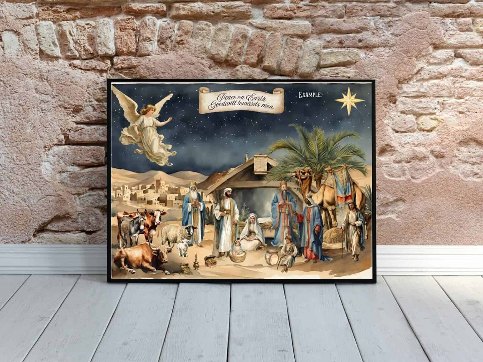 Nativity Christmas Advent Activity Free Printable - Once Upon a Printable