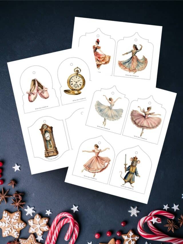 Nutcracker Christmas Tree Ornaments Free Printables - Once Upon a Printable