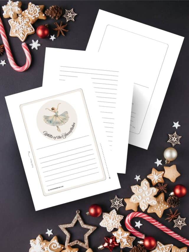 "The Nutcracker" Christmas Stationery Free Printables - Once Upon a ...