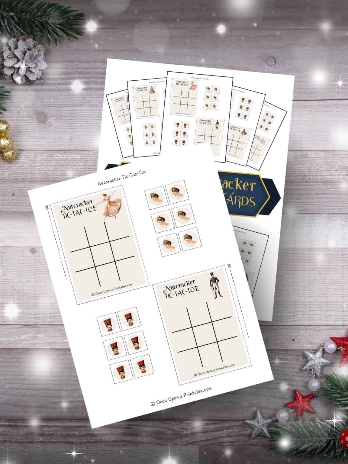 "The Nutcracker" Tic-Tac-Toe Game Free Printable - Once Upon a Printable