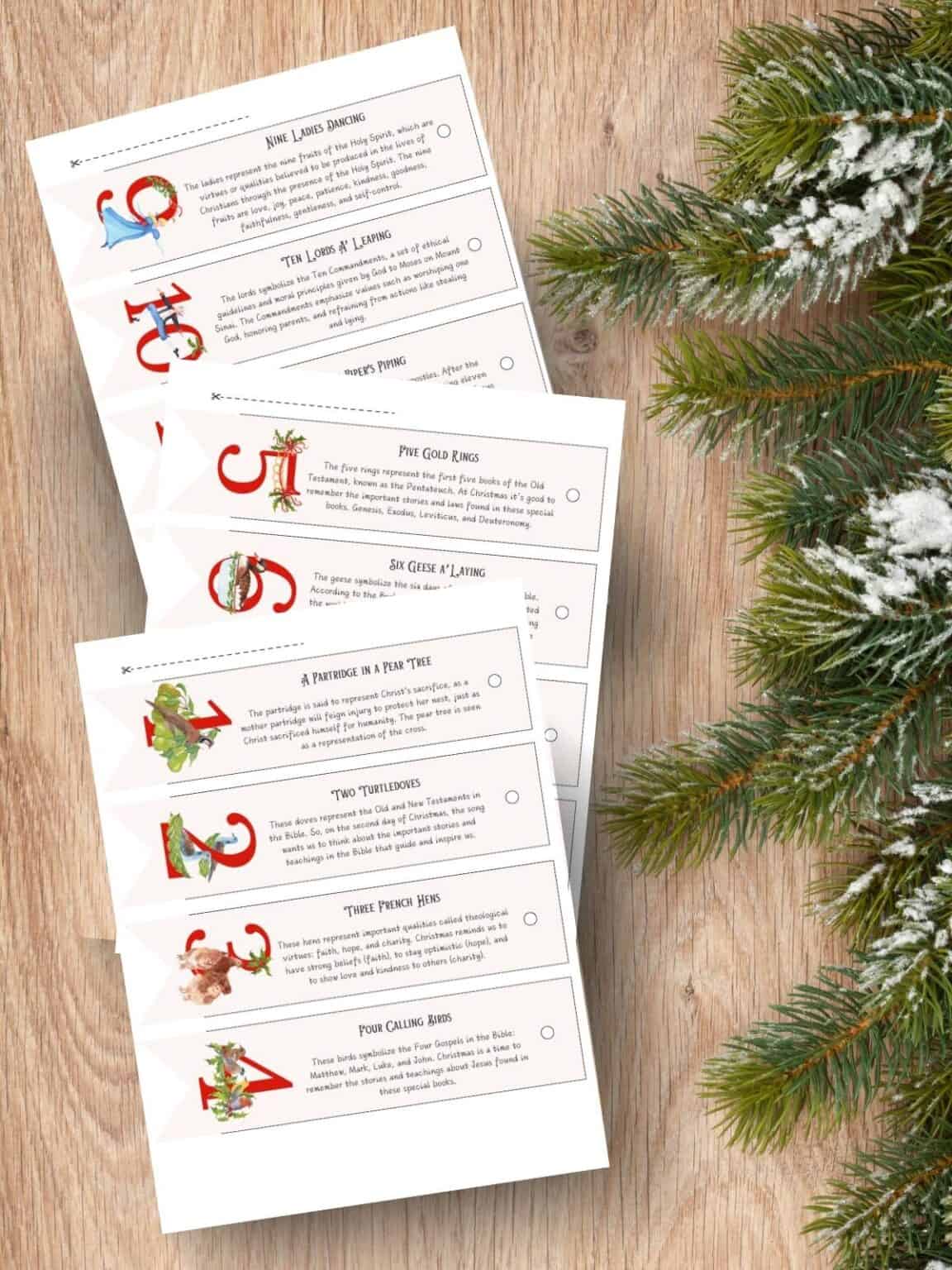 The 12 Days of Christmas Countdowns (Free to Print!) - Once Upon a ...