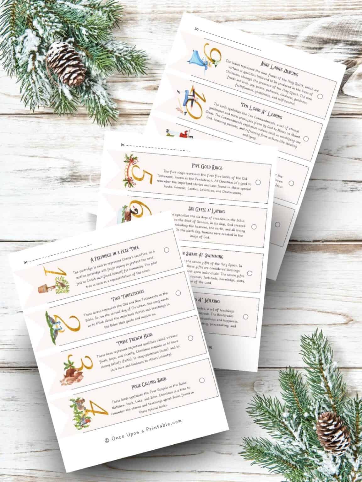 The 12 Days of Christmas Countdowns (Free to Print!) - Once Upon a ...