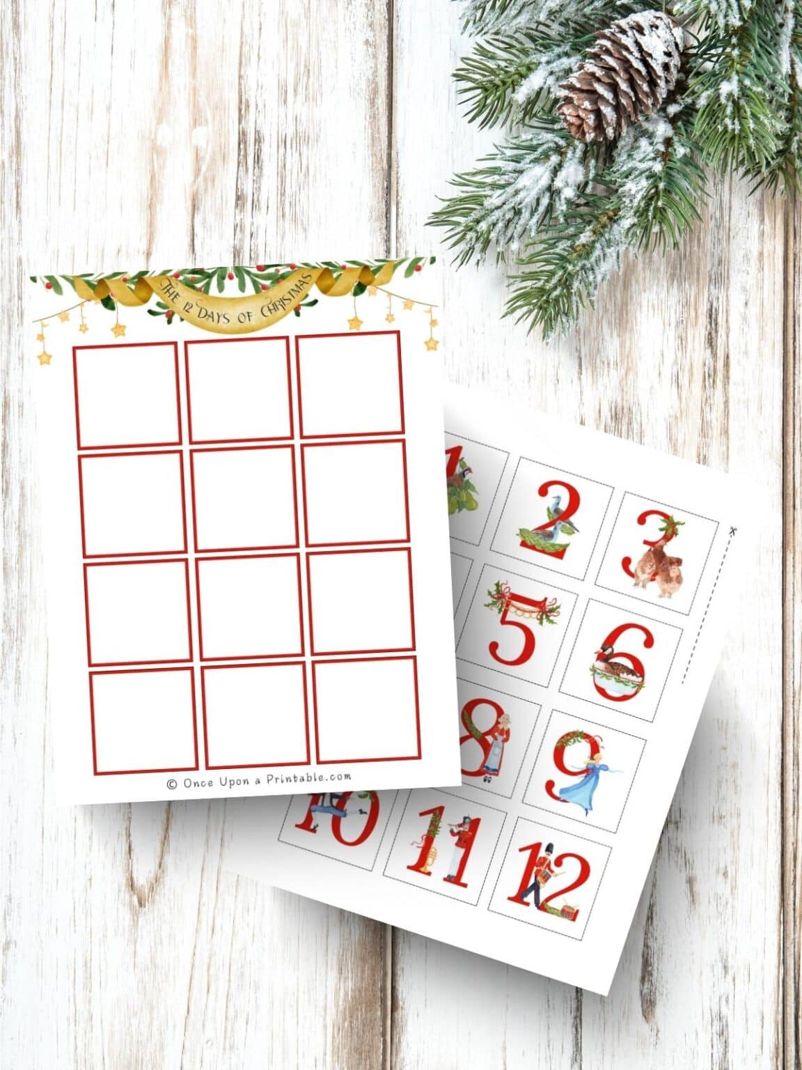 The 12 Days of Christmas Countdowns (Free to Print!) - Once Upon a ...