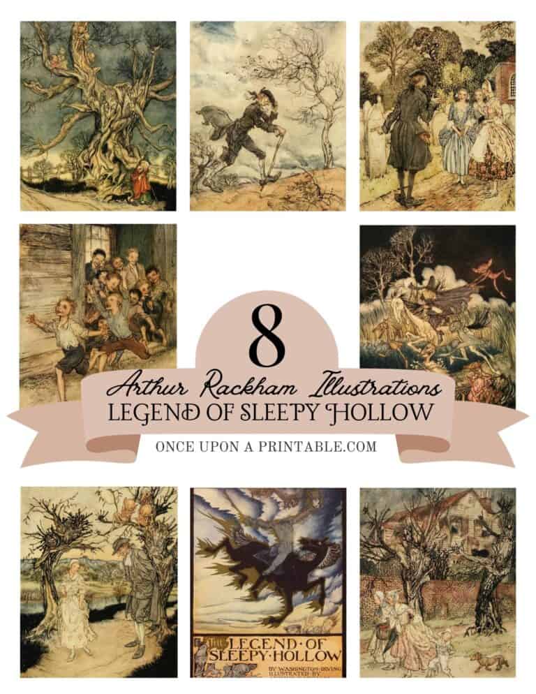 Free Printable "The Legend of Sleepy Hollow" Illustrations - Once Upon ...
