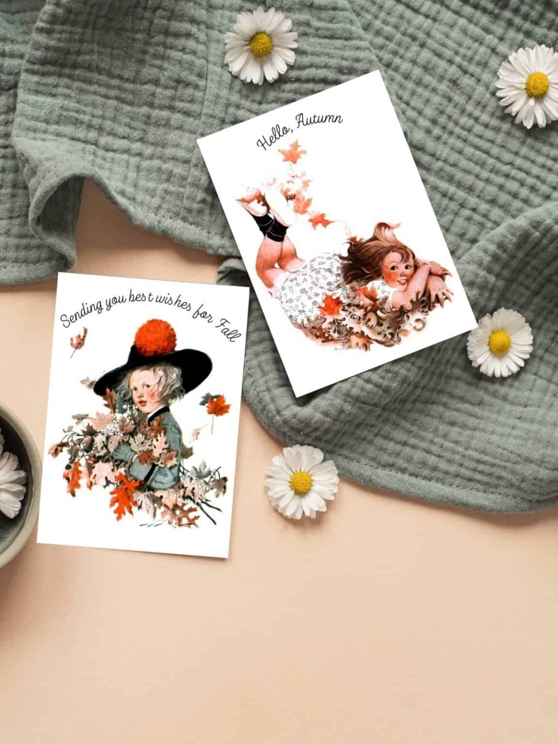 Fall Greeting Cards by Sarah Stilwell-Weber Free to Print - Once Upon a ...