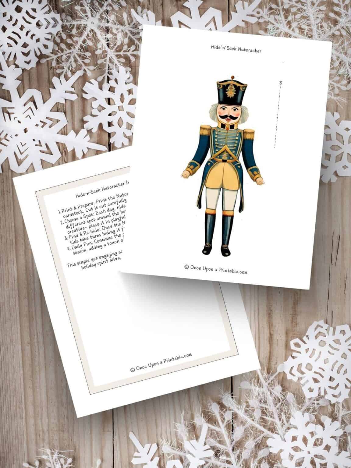 Nutcracker Advent Board Game Free Printable - Once Upon a Printable