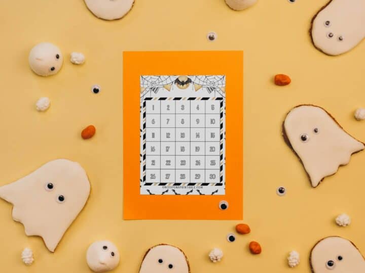 Free Halloween Countdown Calendar Printable - Once Upon a Printable