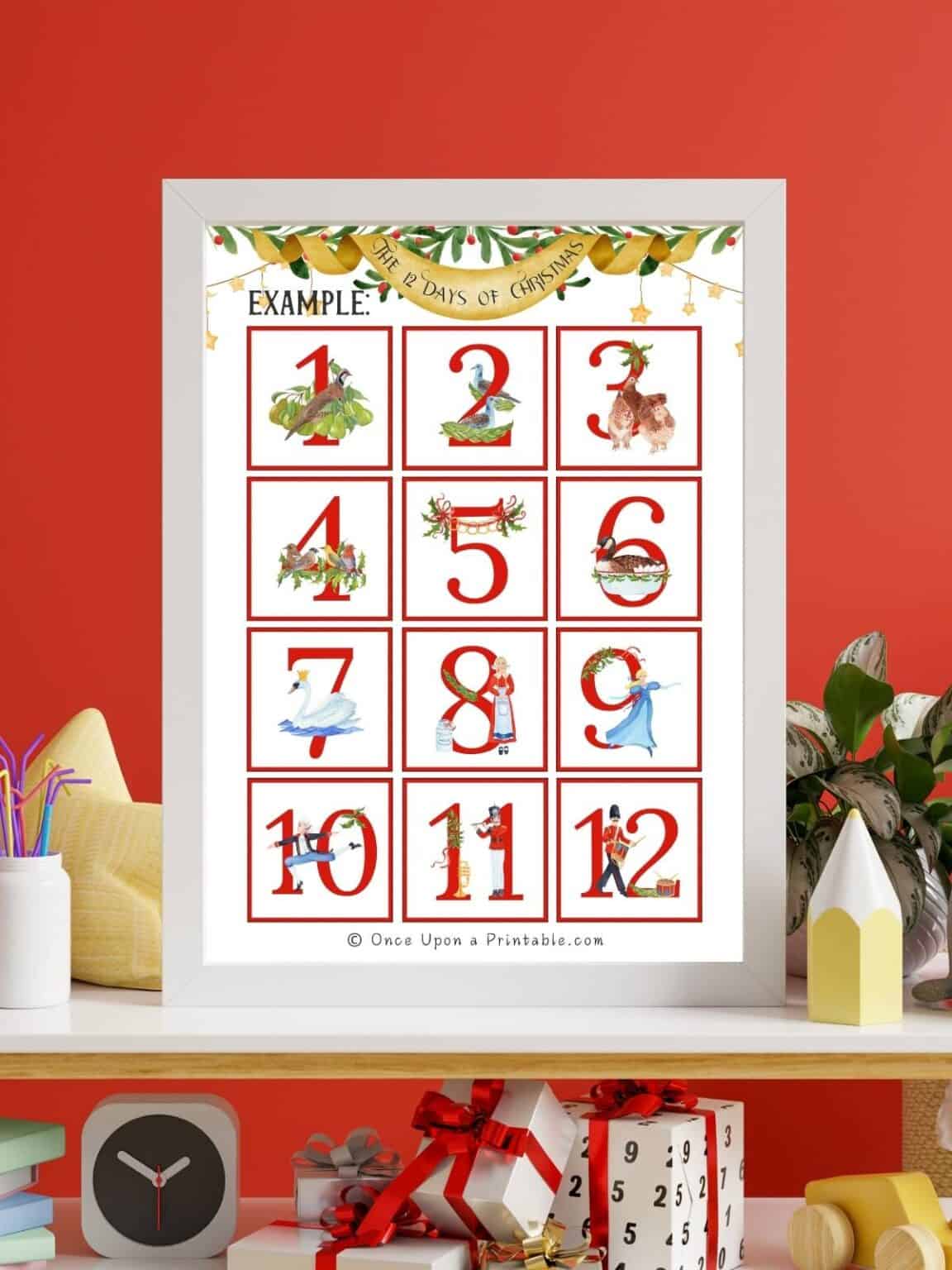 The 12 Days of Christmas Countdowns (Free to Print!) - Once Upon a ...