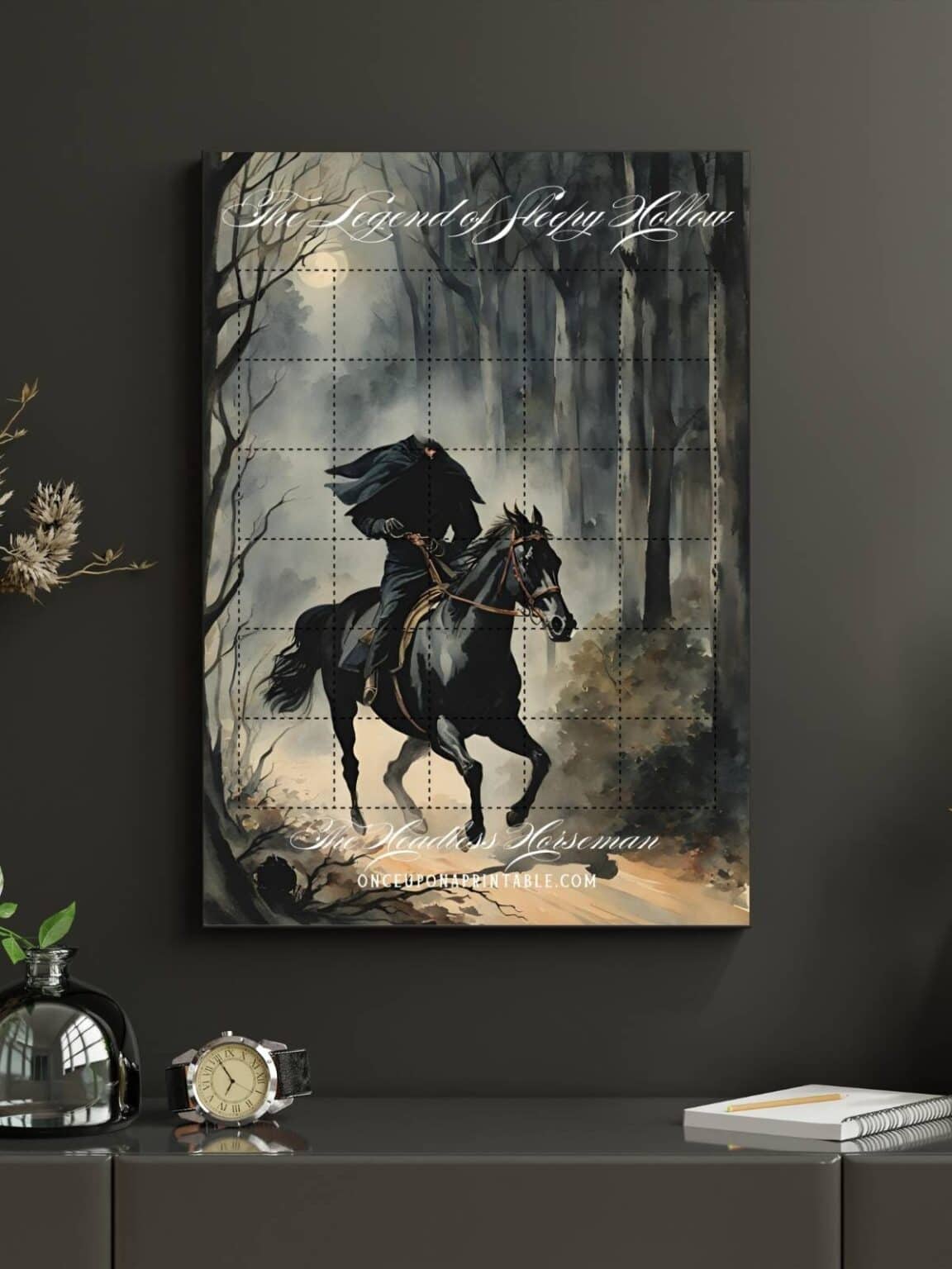 Sleepy Hollow Halloween Countdown Calendars Free Printable - Once Upon ...