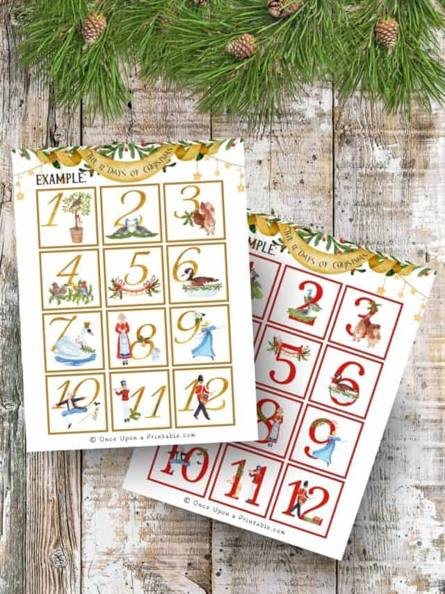 The 12 Days of Christmas Countdowns (Free to Print!) - Once Upon a ...
