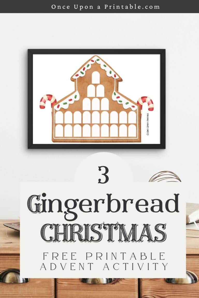 Gingerbread Christmas Countdown Calendars Free Printable - Once Upon a ...