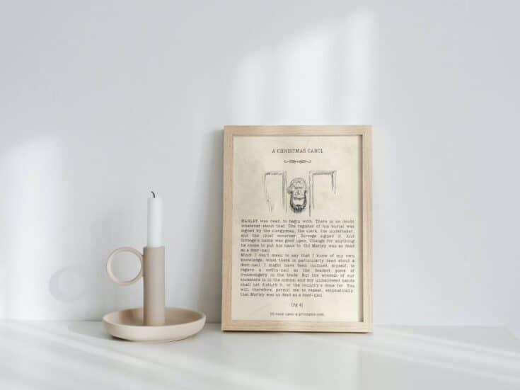 A Christmas Carol Quotes Wall Art Free Printables - Once Upon a Printable