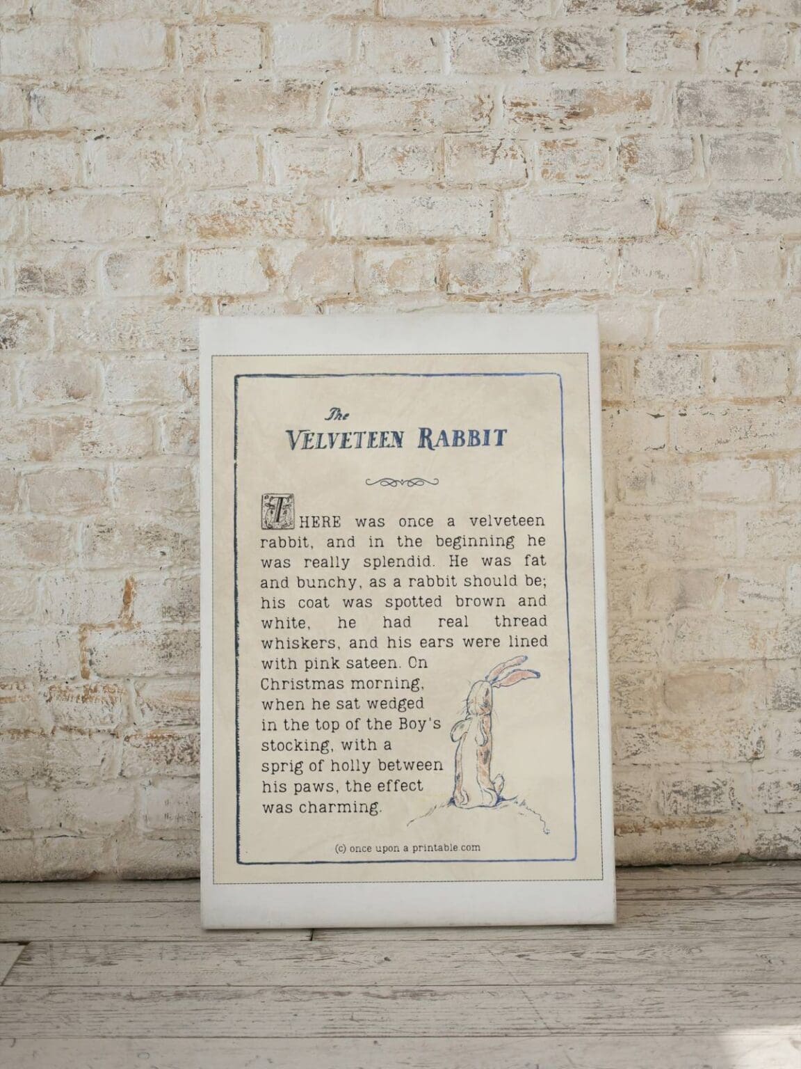 "The Velveteen Rabbit" Quotes Free Printables - Once Upon a Printable