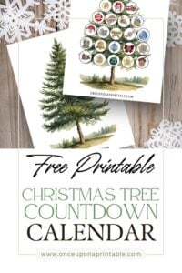 Christmas Tree Countdown Calendar (Free to Print!) - Once Upon a Printable