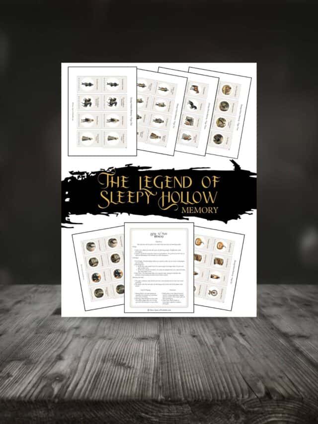 Sleepy Hollow Memory Game Free Printable - Once Upon a Printable