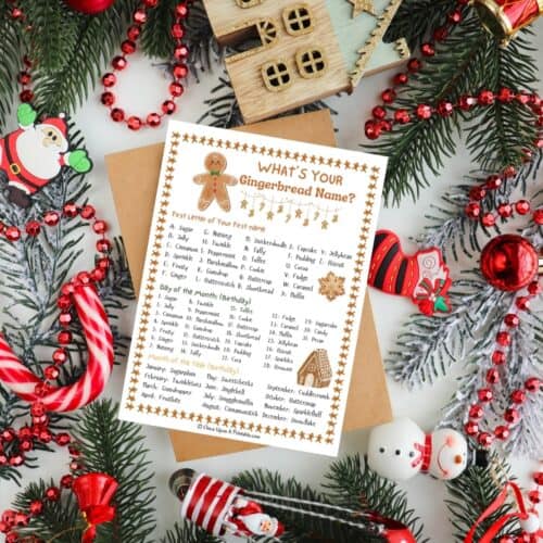 Gingerbread Man Recipe Cards (Free to Print) - Once Upon a Printable