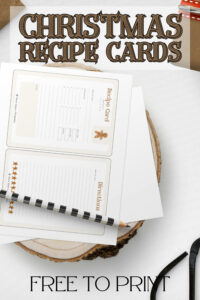 Gingerbread Man Recipe Cards (Free to Print) - Once Upon a Printable