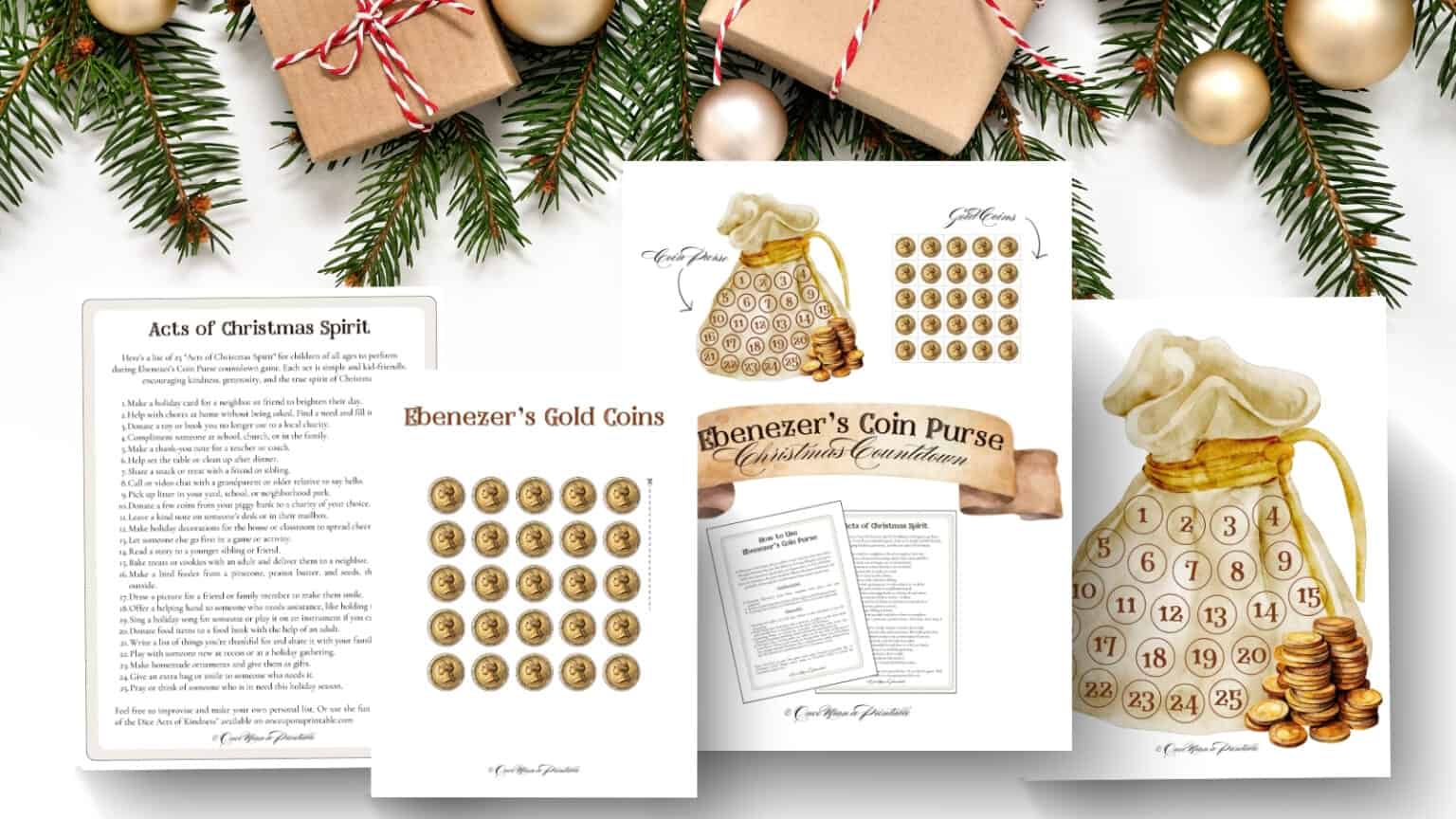 A Christmas Carol Countdown for Little Kids (Free Printable) - Once ...