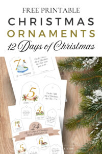 12 Days of Christmas Ornaments - Once Upon a Printable