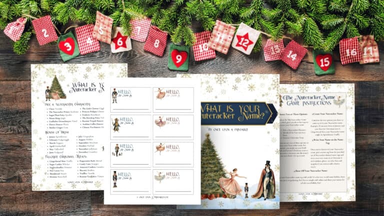 What is Your Nutcracker Name? Game Free Printable - Once Upon a Printable
