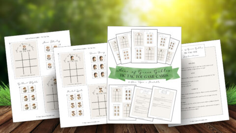 Anne of Green Gables Tic-Tac-Toe Cards (Free to Print) - Once Upon a ...