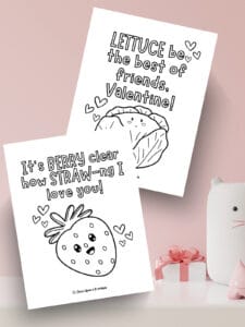 Free Cute Valentine's Day Coloring Pages for Kids - Once Upon a Printable
