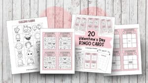 Valentine's Day Bingo Game Cards Free Printable - Once Upon a Printable