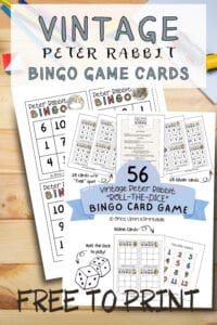 The Tale of Peter Rabbit Bingo Game Free Printable - Once Upon a Printable