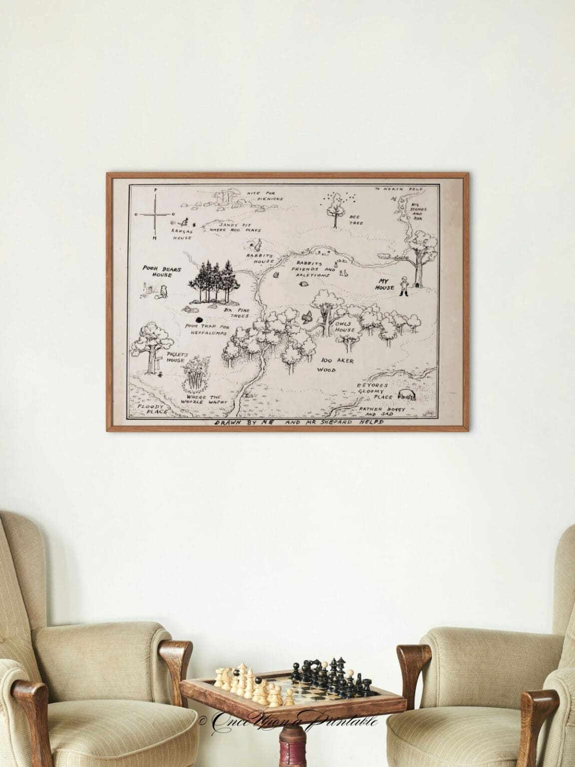 Classic Hundred Acre Wood Map (Free Printable) - Once Upon a Printable