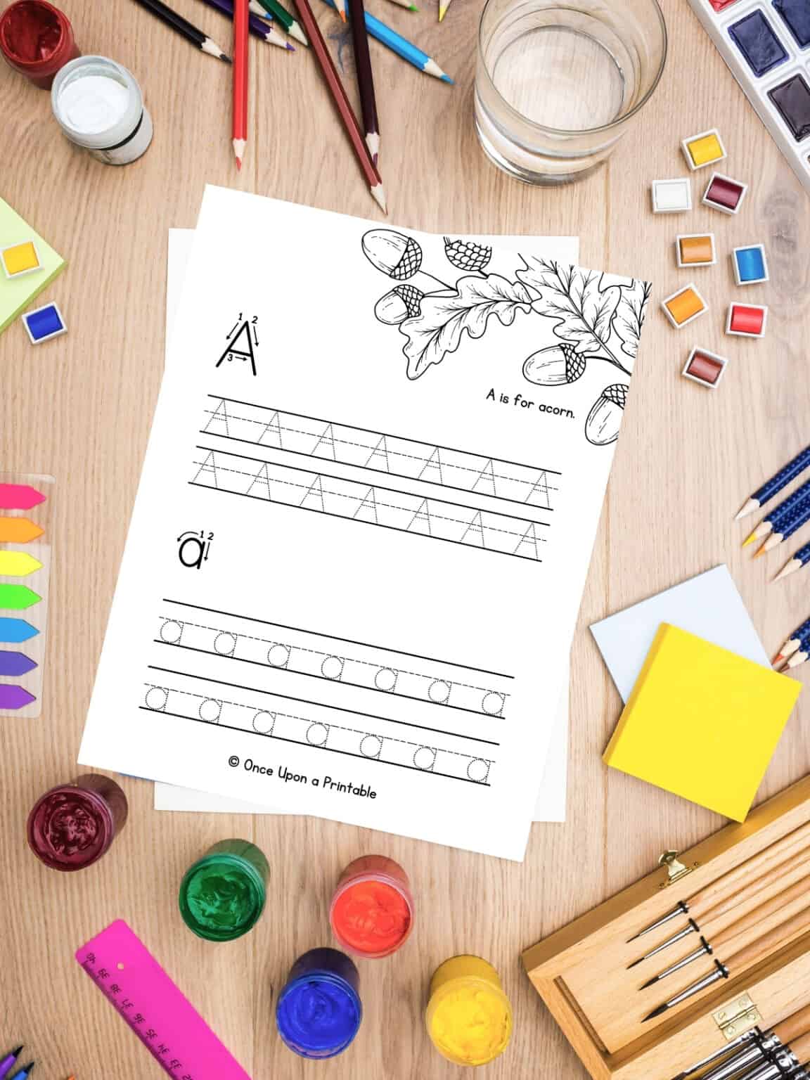Letter A Unit Study Worksheets (Free to Print) - Once Upon a Printable