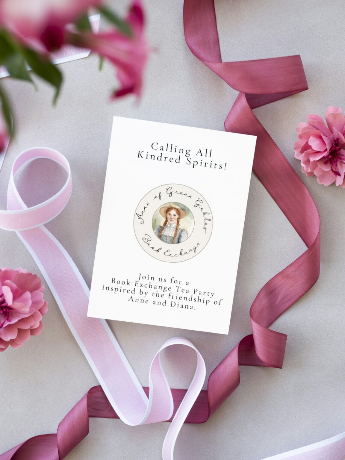 Anne of Green Gables Book Exchange Party (Free Printables) - Once Upon ...