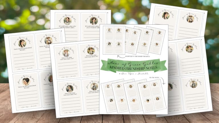 Anne of Green Gables Friendship Cards (Free Printables) - Once Upon a ...