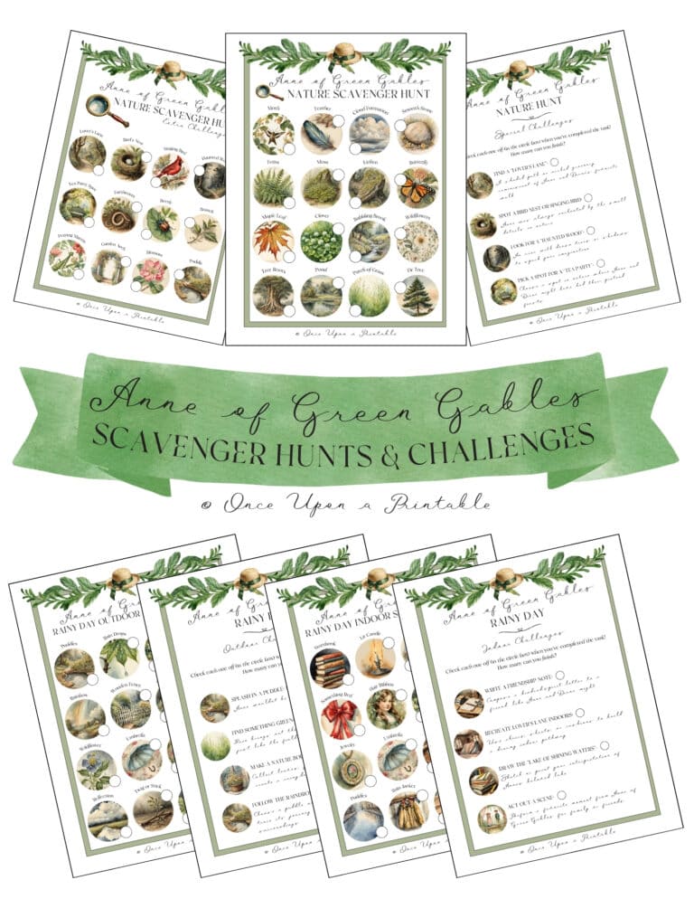 Anne of Green Gables Scavenger Hunts (Free to Print) - Once Upon a ...