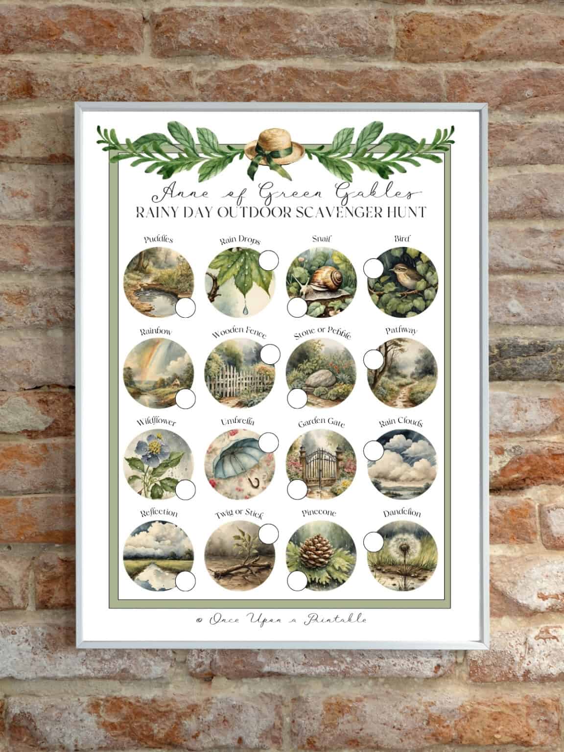 Anne of Green Gables Scavenger Hunts (Free to Print) - Once Upon a ...