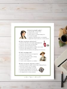 What 'Anne of Green Gables' Character Are you? (Free Printable Quiz ...
