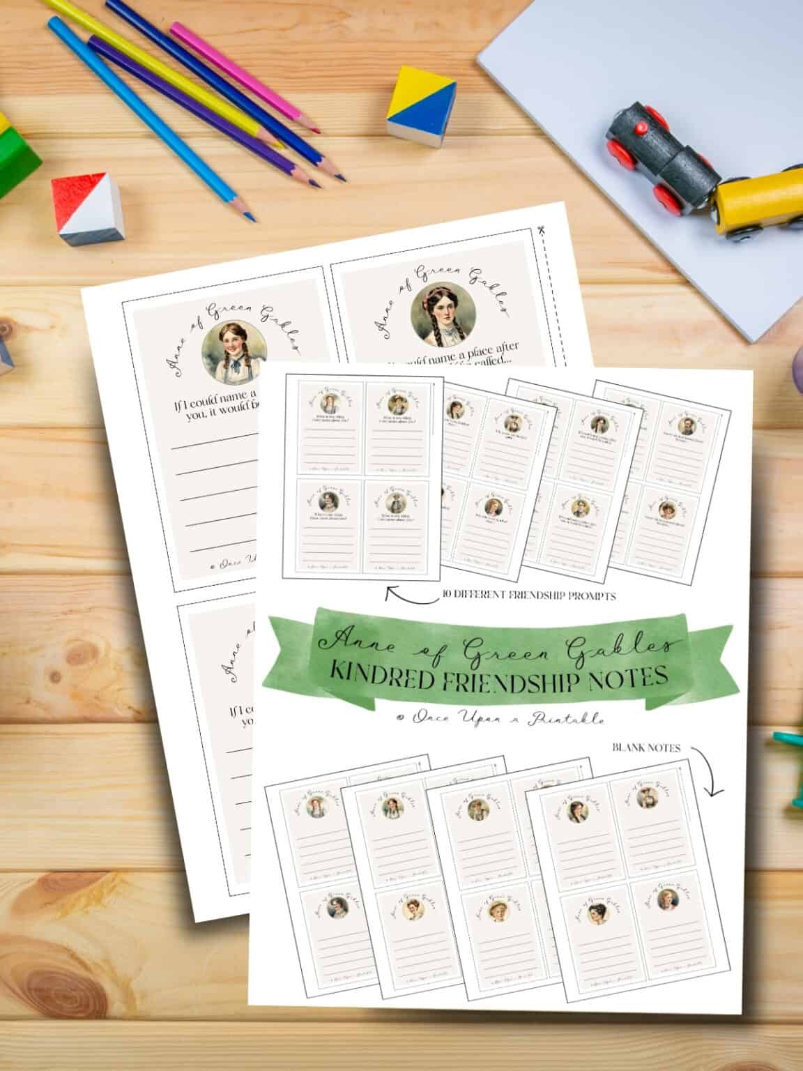 Anne of Green Gables Friendship Cards (Free Printables) - Once Upon a ...