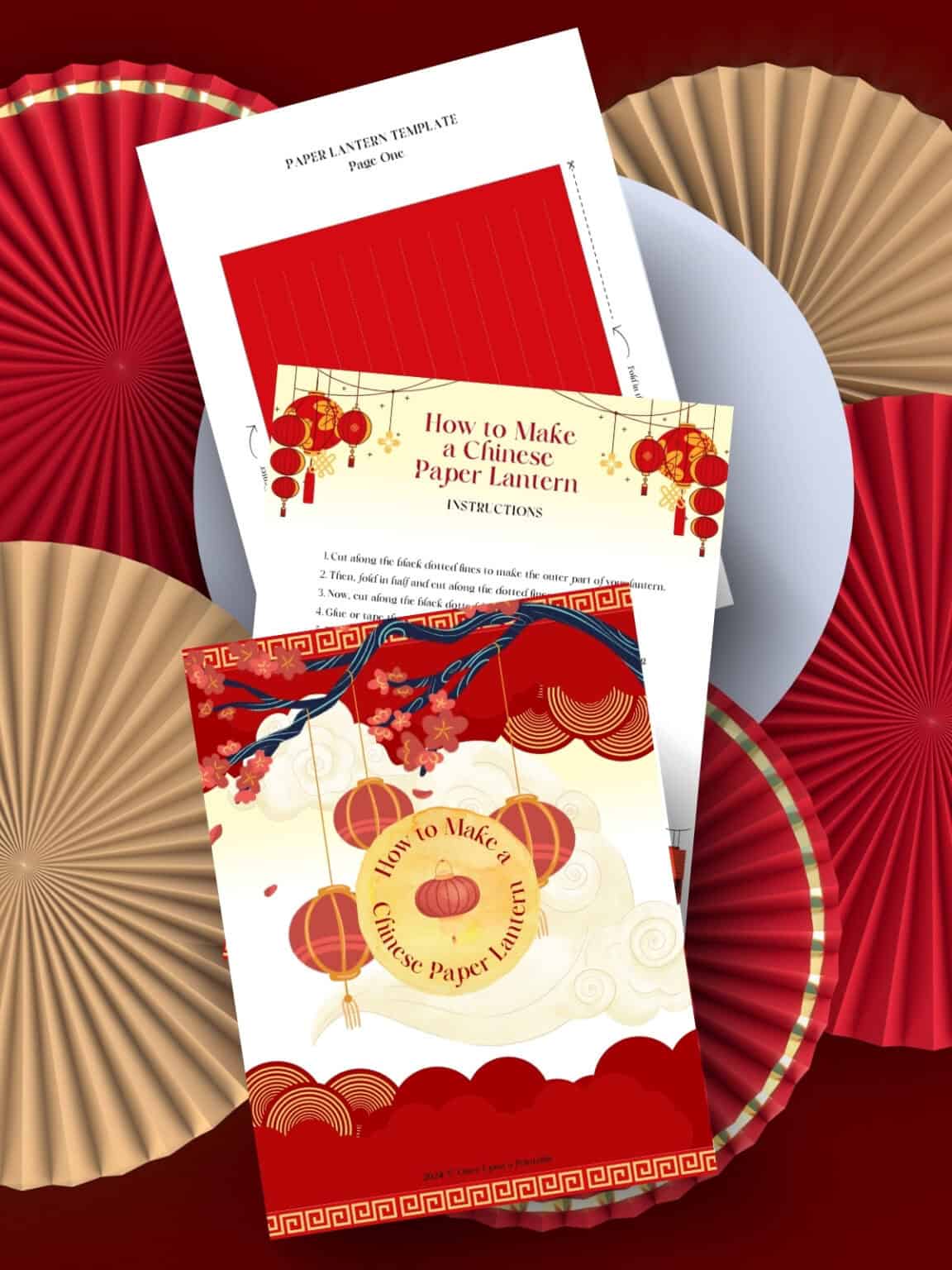 Chinese Lunar New Year Paper Lantern Template Free Printable - Once ...